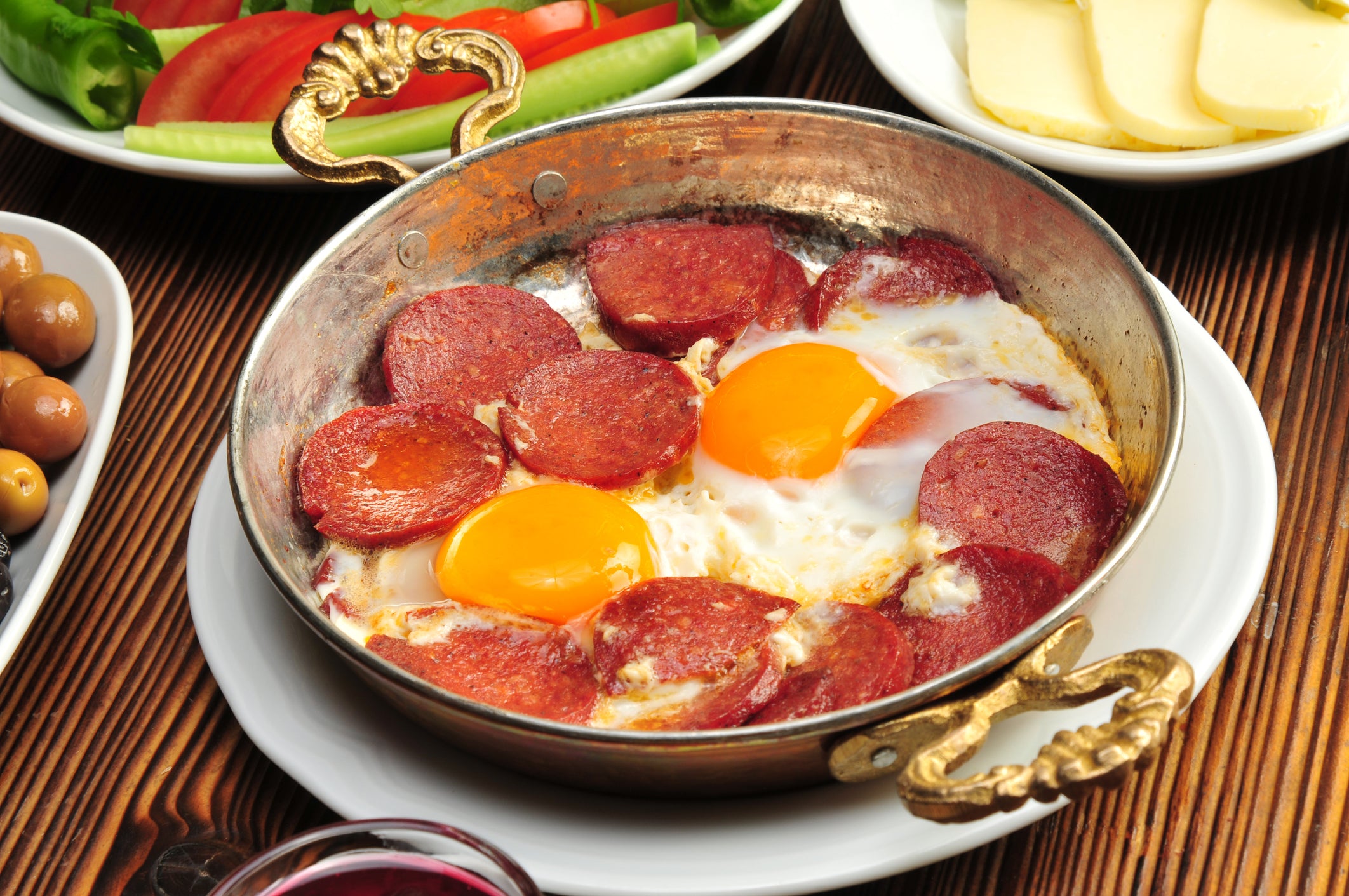 Traditional Turkish Breakfast with Sucuk & Eggs – Baba G Online Grocery ...