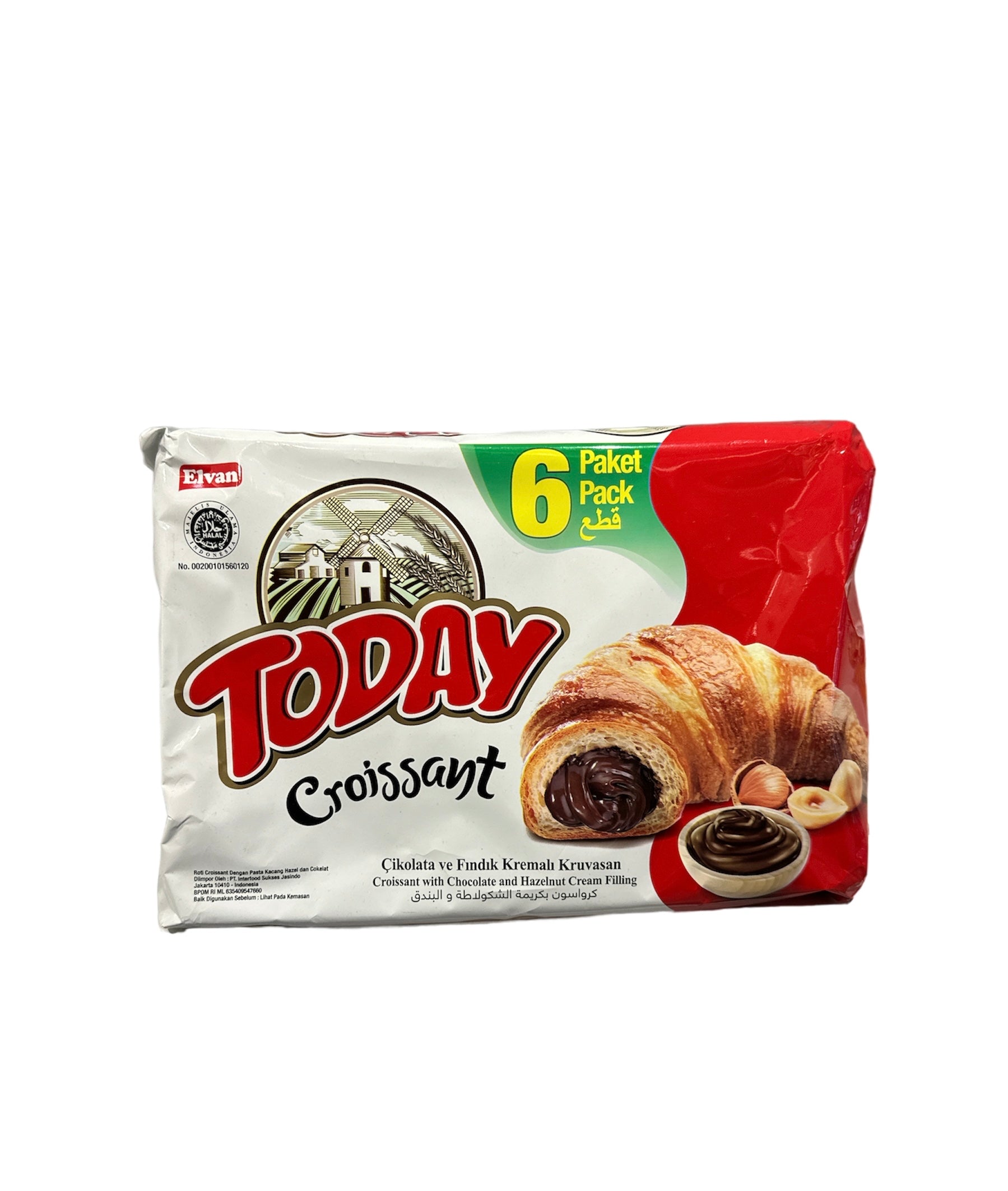Today Croissant Chocolate Filled - 6 Pack – Baba G Online Grocery Store