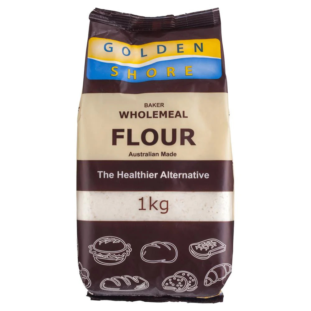 Golden Shore Wholemeal Flour - 1 kg – Baba G Online Grocery Store