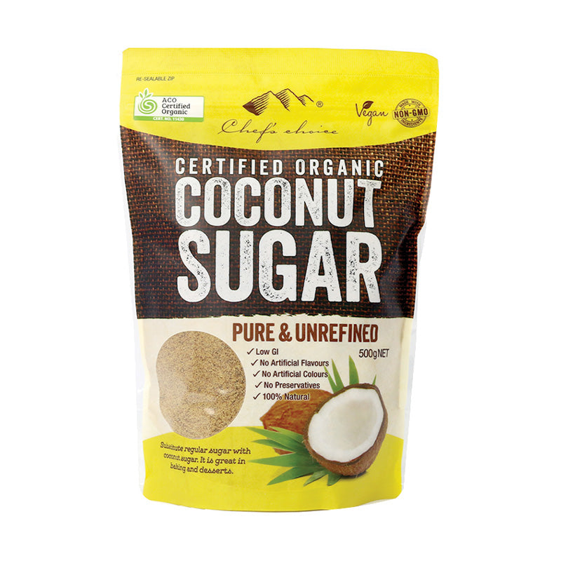 Certified Organic Coconut Sugar 500g – Baba G Online Grocery Store