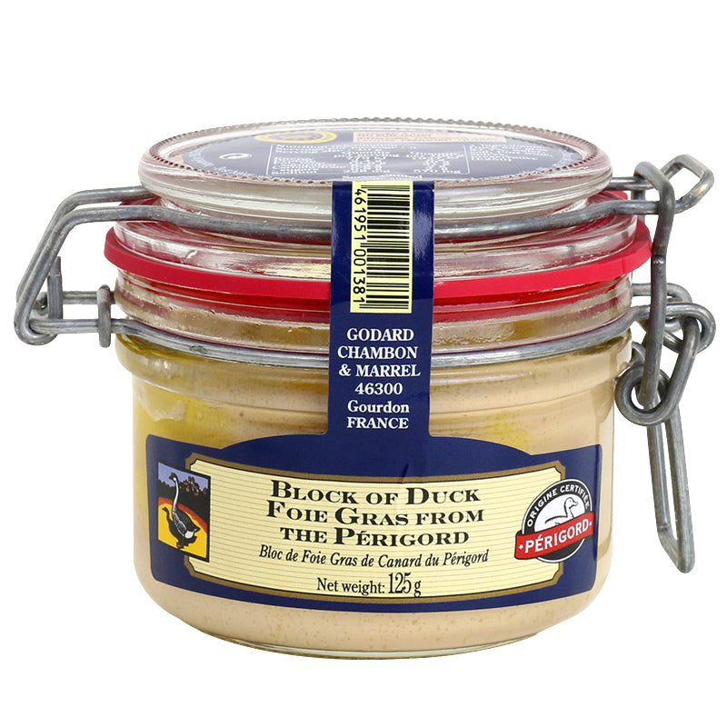 Block of Duck Foie Gras from the Perigord 125g – Baba G Online Grocery ...