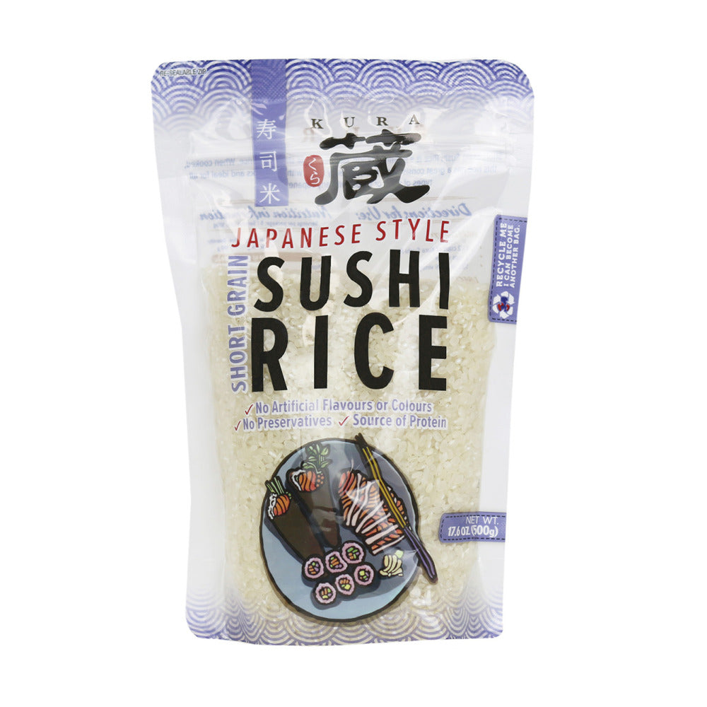 Kura Japanese Style Short Grain Sushi Rice 500g – Baba G Online Grocery ...