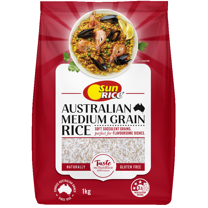 SunRice Australian Medium Grain - 1kg – Baba G Online Grocery Store