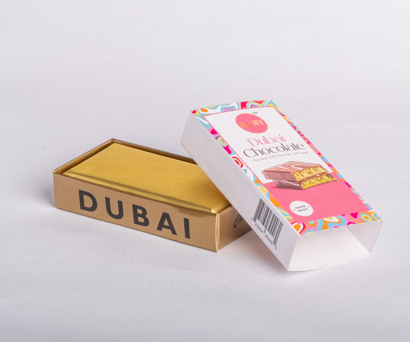 Ruby Dubai Chocolate with Turkish Pistachio and Kadaifi 95g – Baba G ...