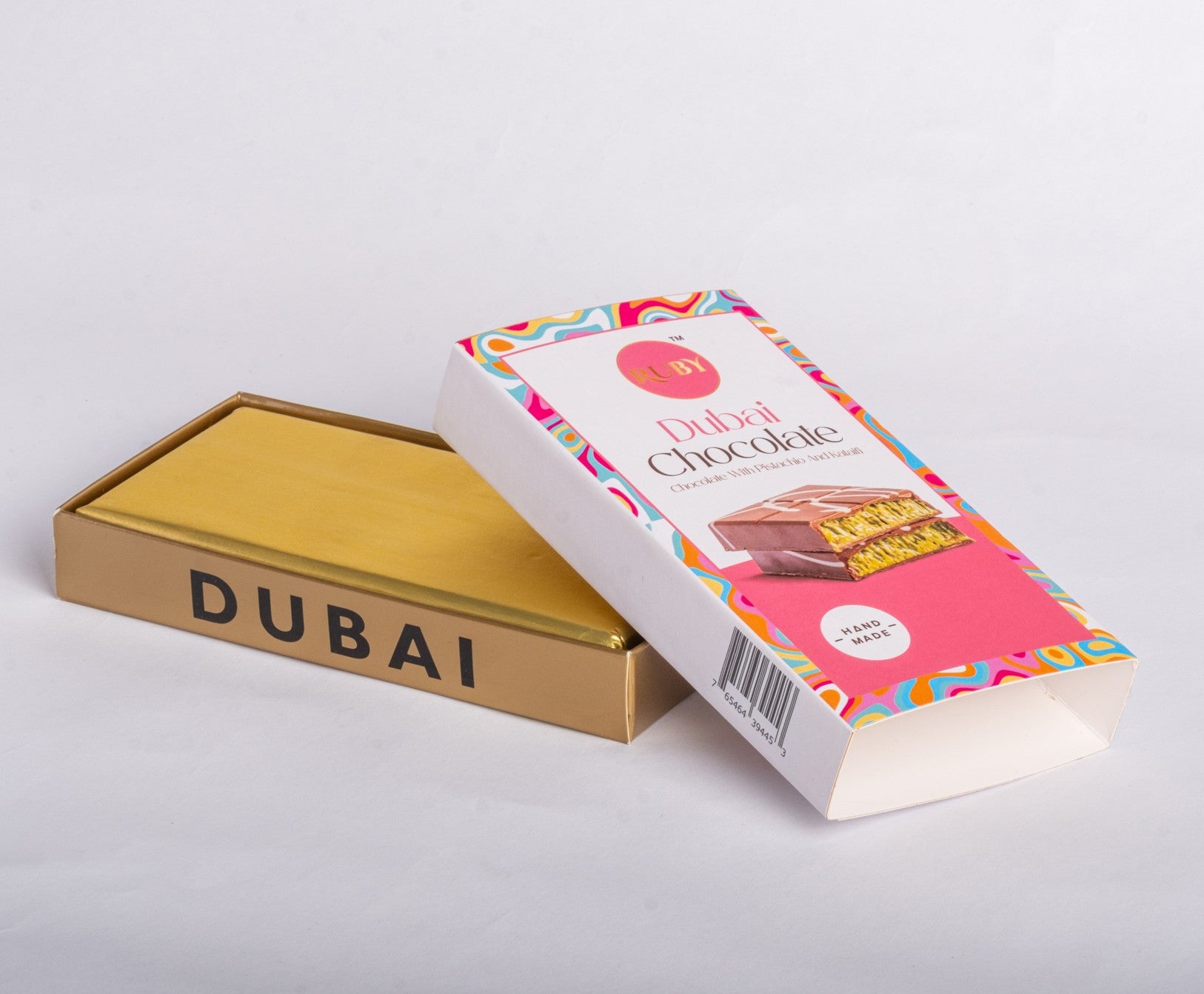Ruby Dubai Chocolate with Turkish Pistachio and Kadaifi 190g – Baba G ...