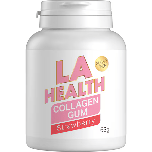 La Health Collagen Gum - Strawberry – Baba G Online Grocery Store