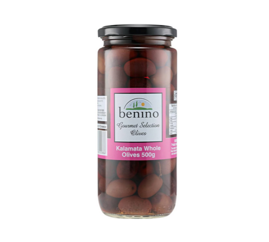 Benino Kalamata Whole Olives - 500g – Baba G Online Grocery Store
