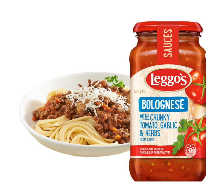 Leggo's Bolognese with Chunky Tomato Garlic & Herbs Pasta Sauce | 500g ...