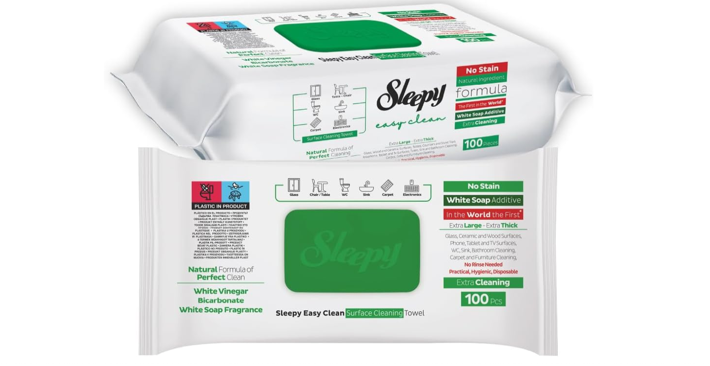 Sleepy Easy Clean Surface Cleaning Wet Wipes with Soap 100pcs – Baba G ...