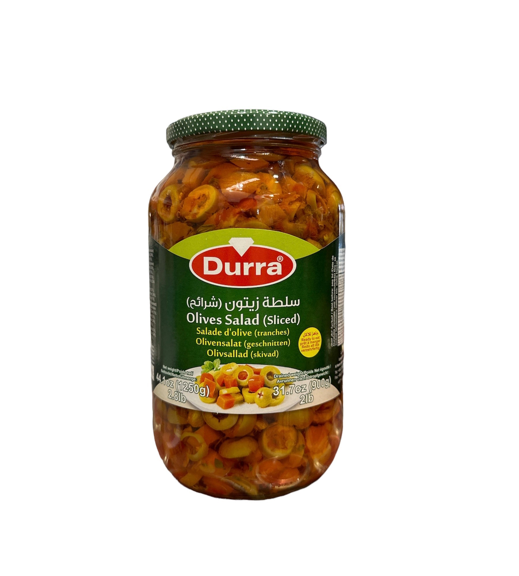 Durra Olives Salad Sliced – Baba G Online Grocery Store