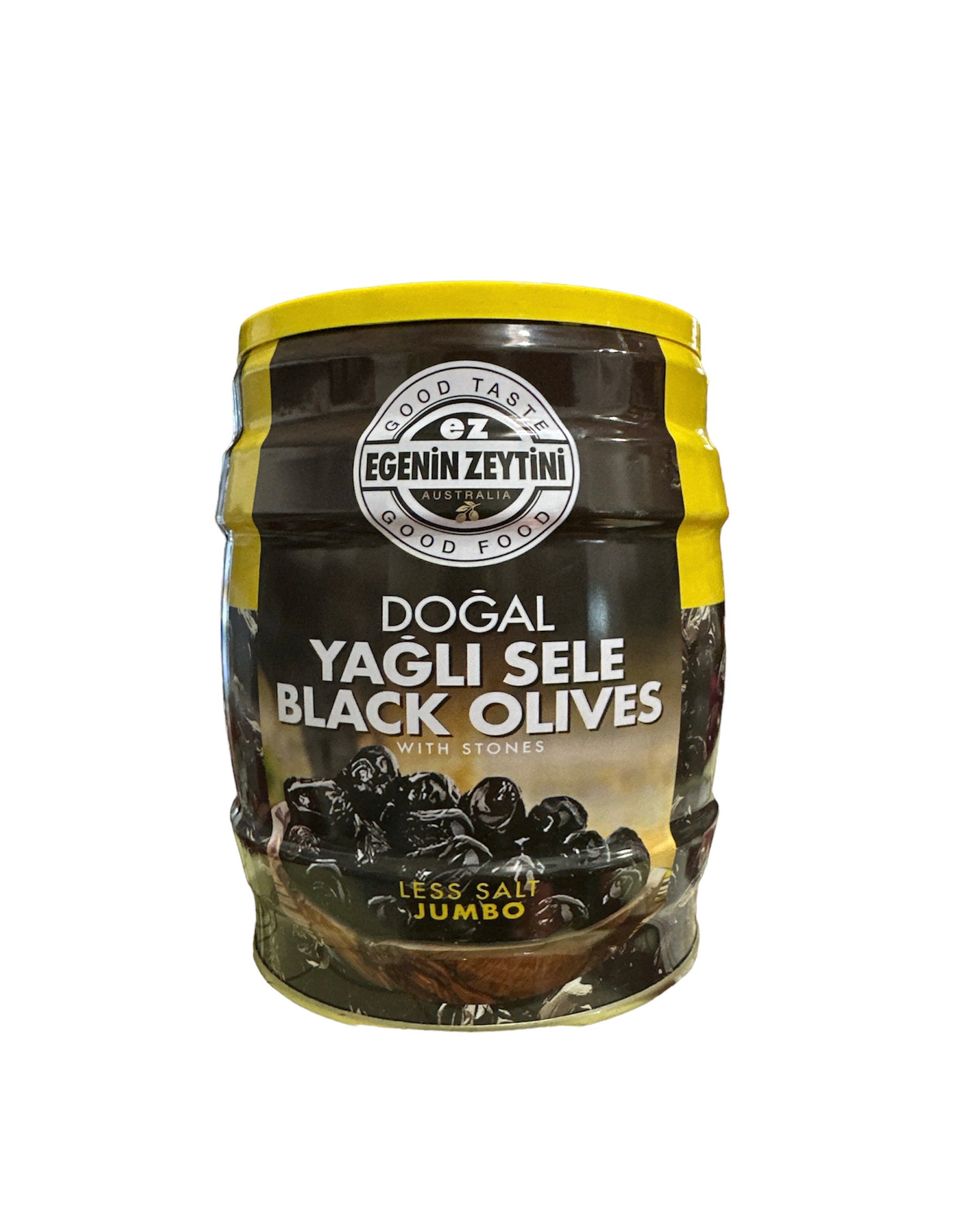 Natural Oiled Sele Black Olives - 885g – Baba G Online Grocery Store