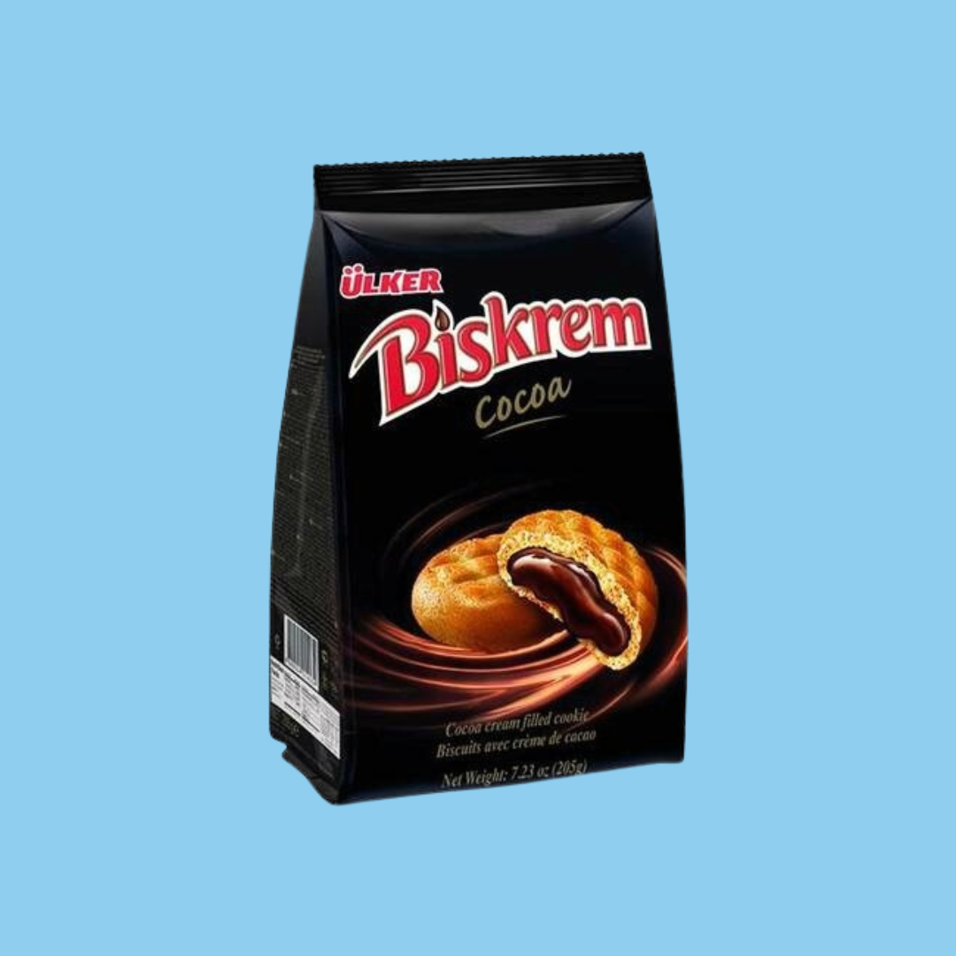 Biskrem Cocoa Biscuits with Chocolate filling - 205g – Baba G Online ...