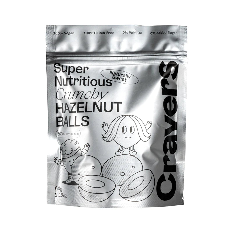 Cravers Crunchy Hazelnut Vegan Energy Bites 60g – Baba G Online Grocery ...