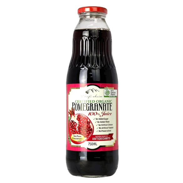 Organic Pomegranate Juice - 750mL | Baba G Online Grocery Store – Baba ...