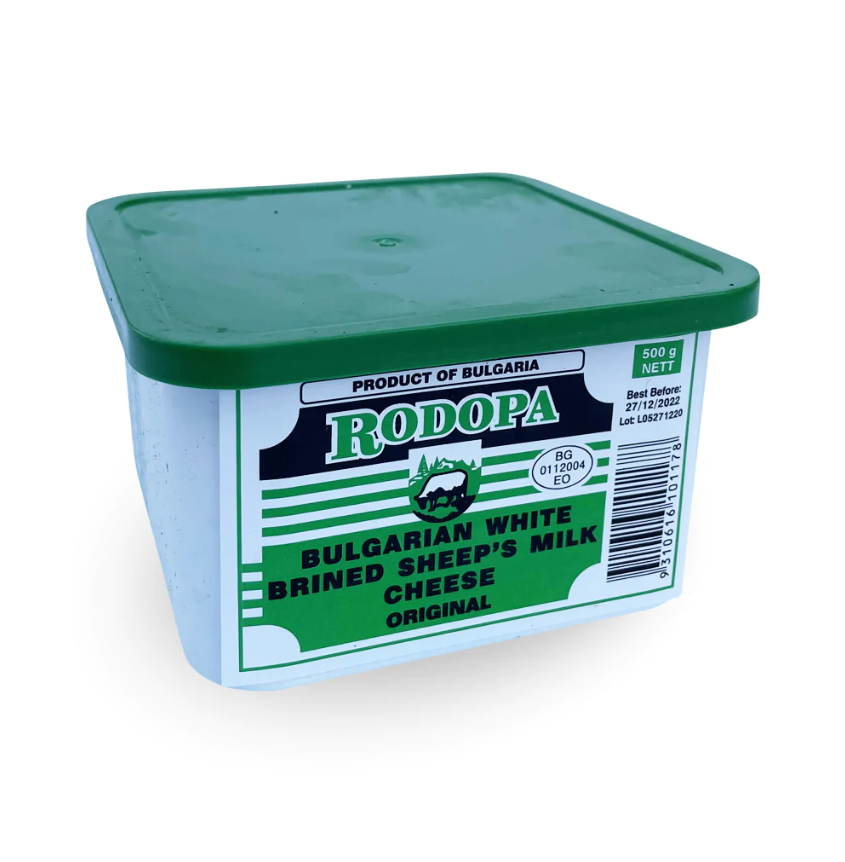 RODOPA Bulgarian White Brined Sheep's Milk Cheese - 500g – Baba G ...